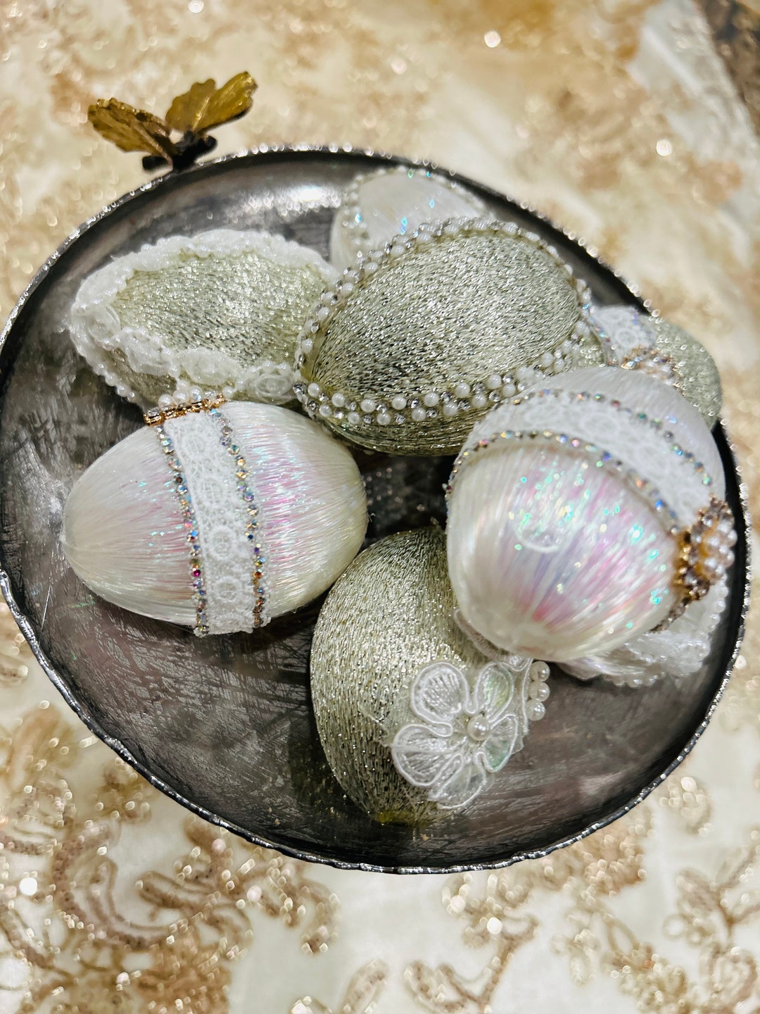 Sofreh Aghd Romantic Victorian Style Decorative Eggs Set of 8 - Etsy