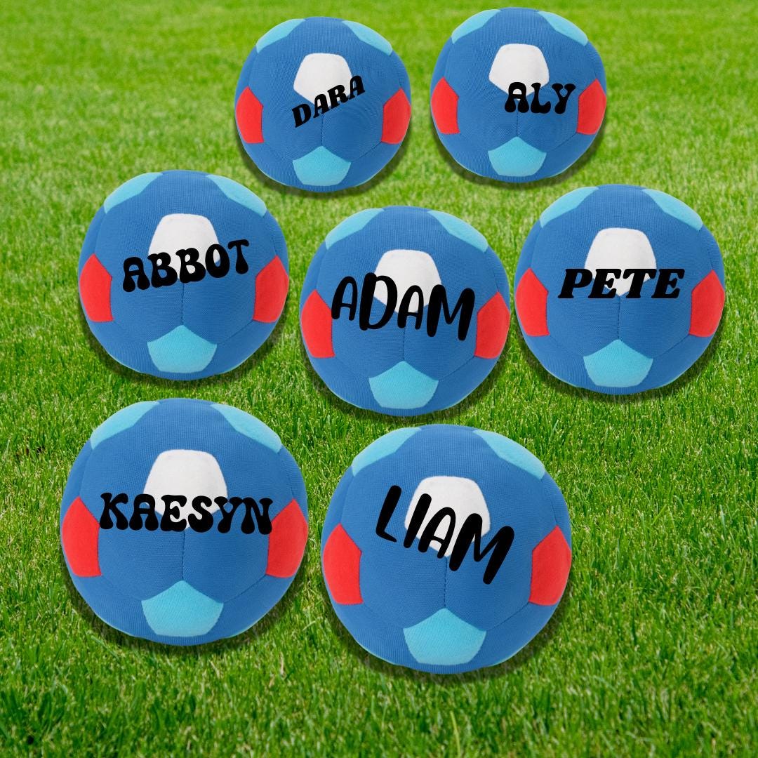 Personalized Plush Soccer Ball Emotional Support Gift for ADHD, Custom ...