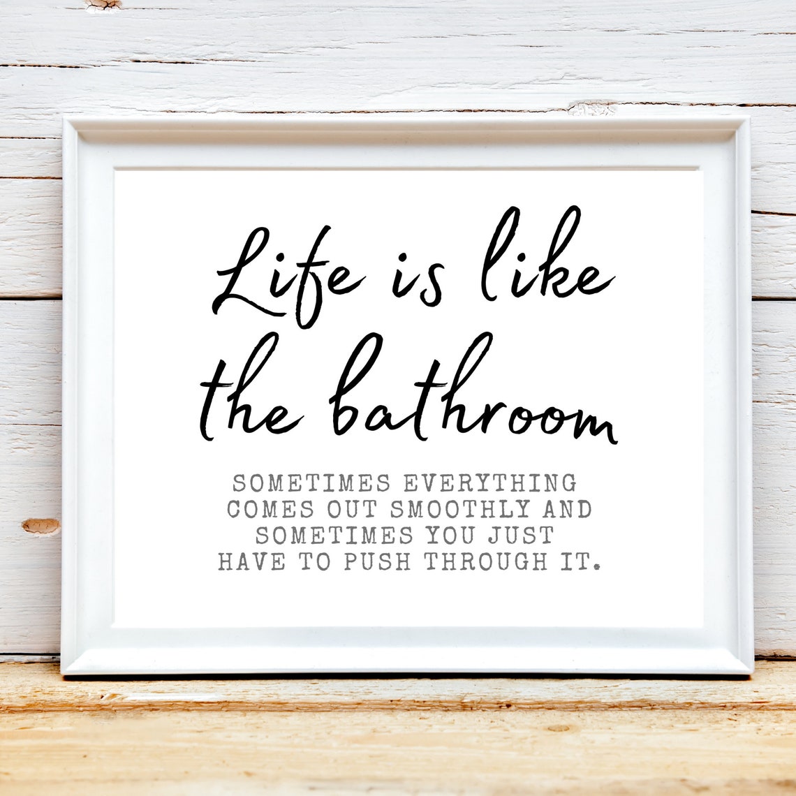 Bathroom Prints Wall Art Decor Sign Bathroom Funny Printable | Etsy