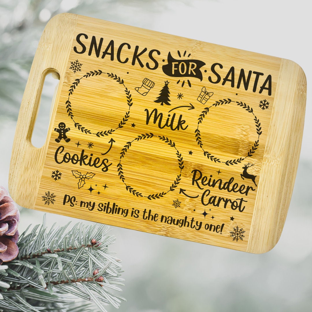 Santa Board, Christmas Board, Personalised Dear Santa Treat Tray ...