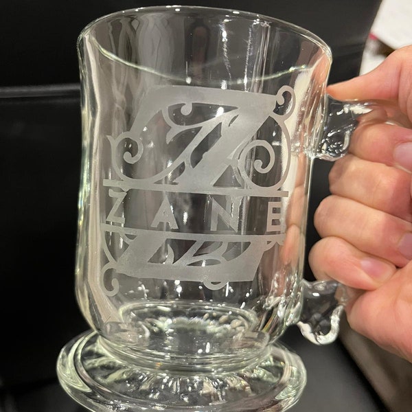 Engraved Glass Mugs - Etsy