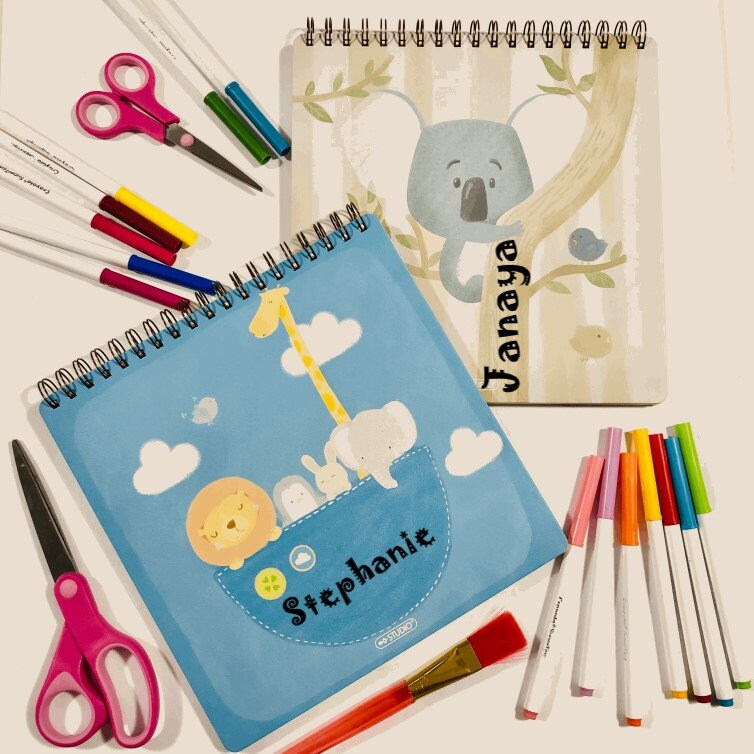 Personalized Sketchbook for Kids Koala Drawing Book Zoo - Etsy