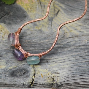Fluorite Copper Hair Pin Wire Wrapped Hair Slide Metal Hair - Etsy
