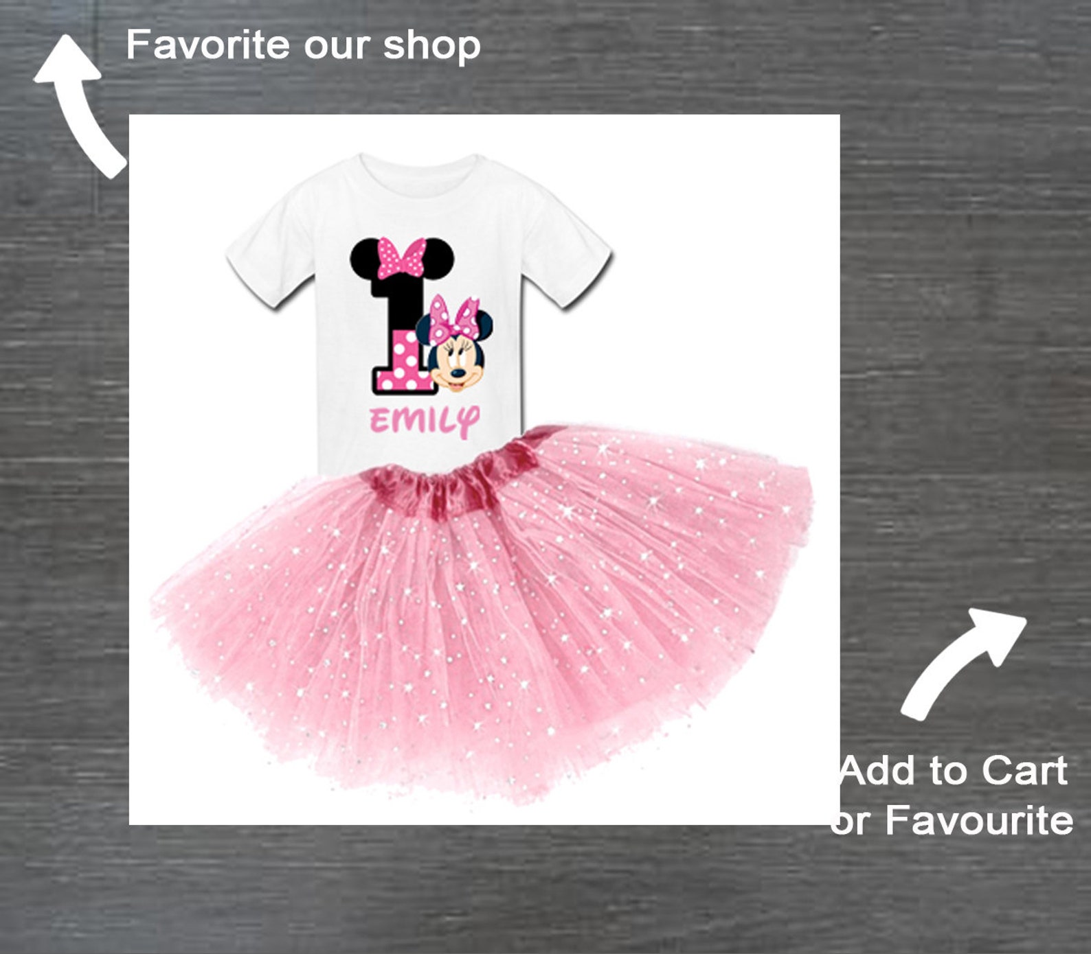 Minnie Mouse PERSONALIZED Name and Age Digital Iron on Transfer Image ...