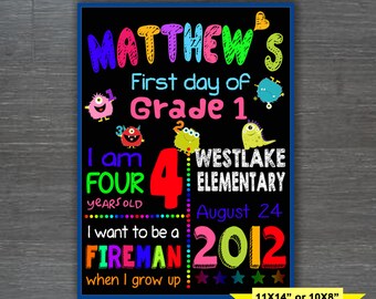 Under the Sea First Day of Preschool Sign 1st Day of Kindergarten Back ...