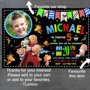 Snoopy Invitation, Peanuts Invitation, Snoopy Invite, Snoopy Party ...