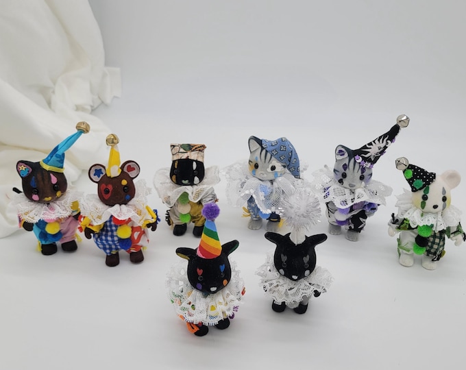Calico Critters Clowns, Rainbow and Colorful - Etsy