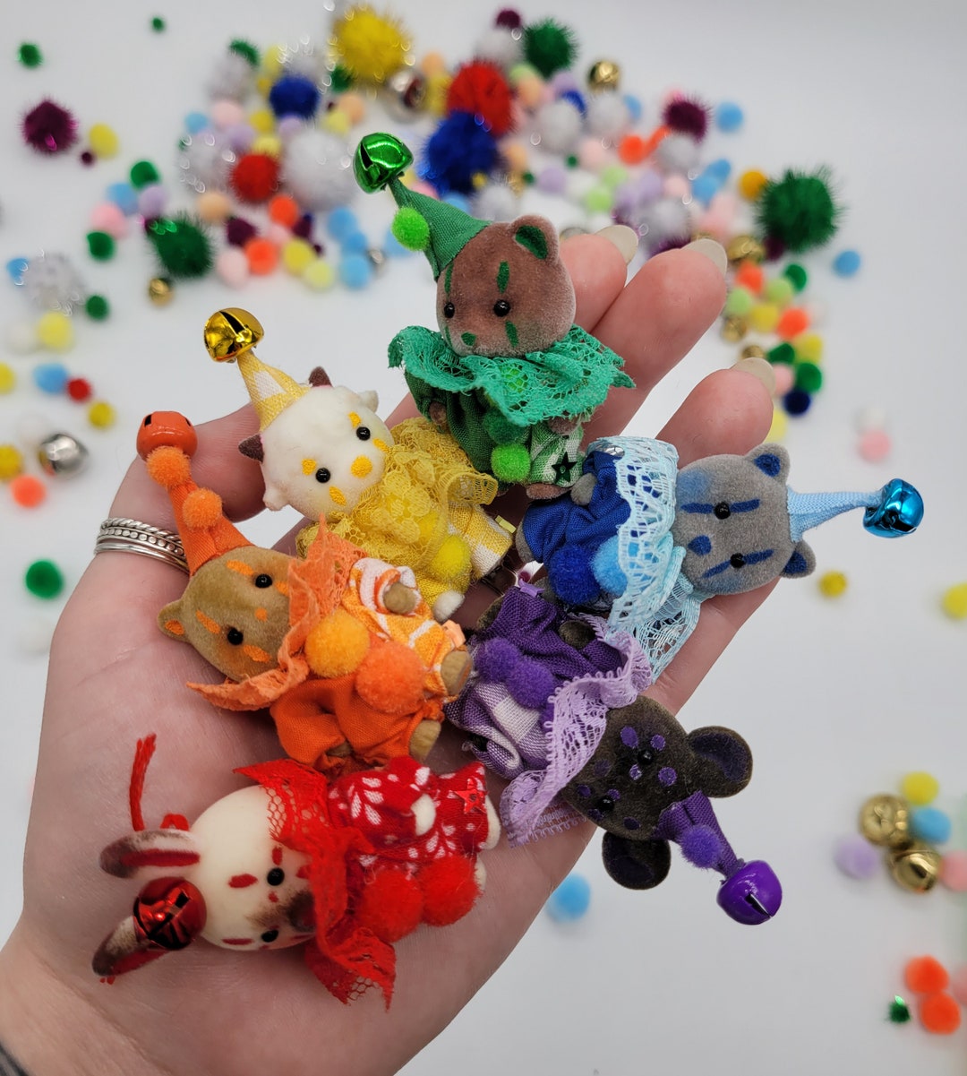 Mini Calico Critters Basic Rainbow Clowns - Etsy