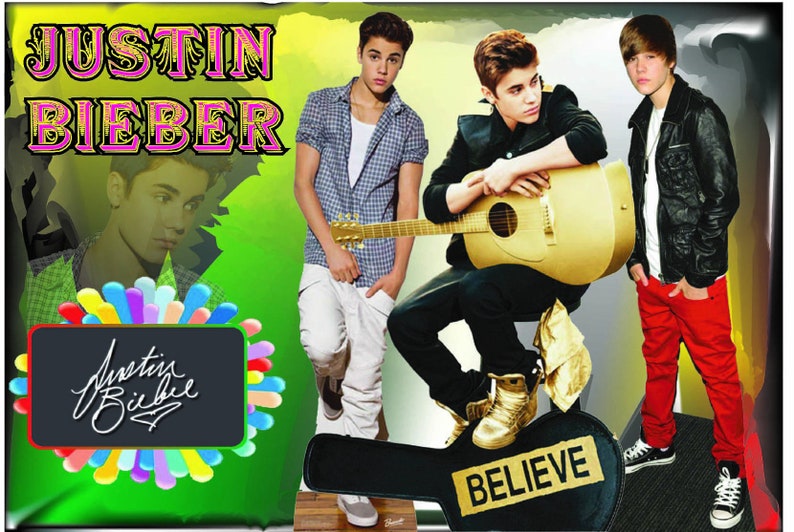 Justin Bieber Singer A2 Laminated Print Poster Wall Chart - Etsy