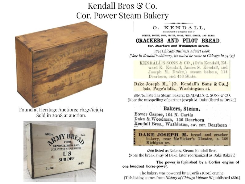 Stencil - Kendall Bros & Co. Hardtack - Etsy