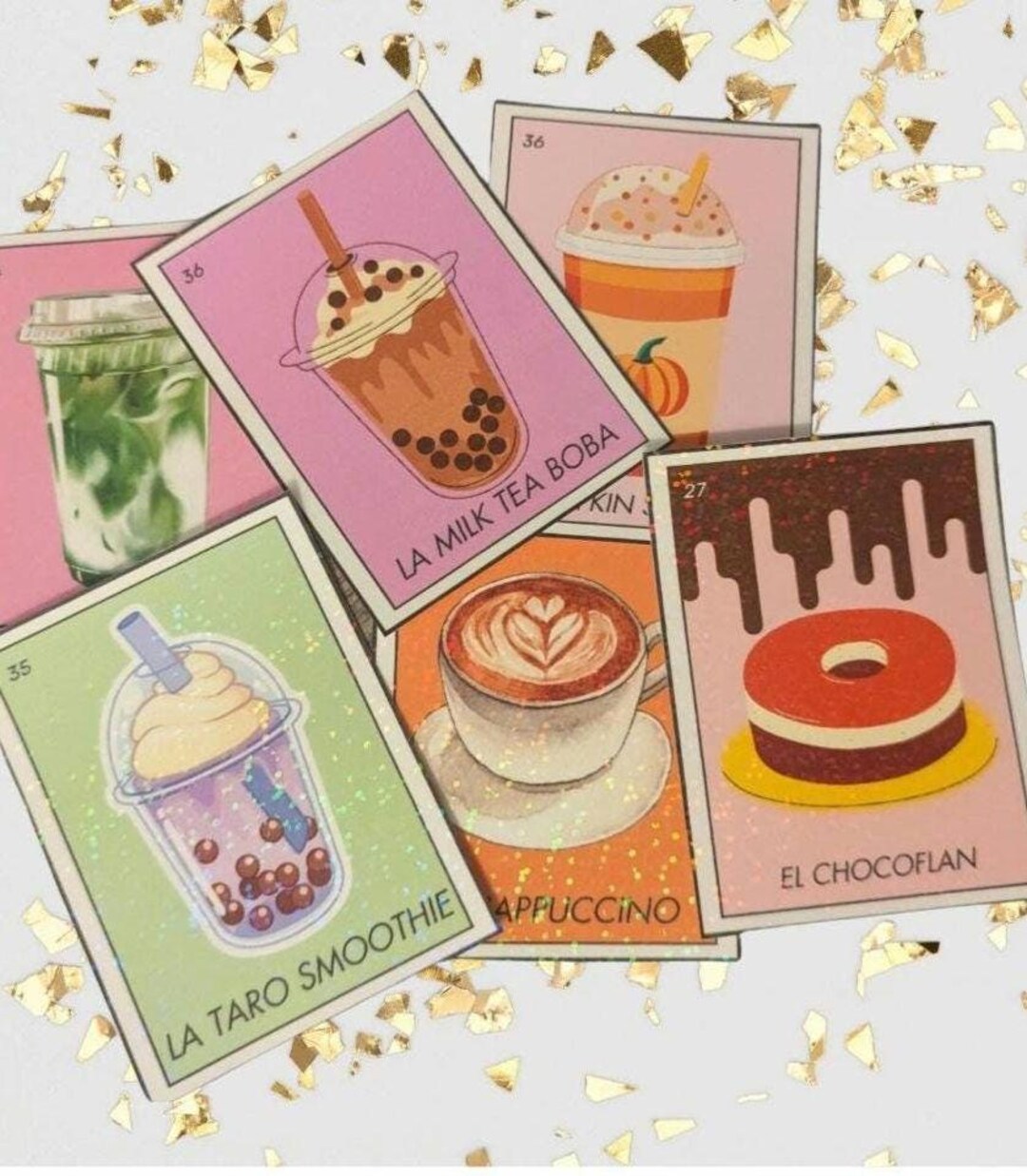 Loteria Mexican Holographic Sticker Pack - Etsy