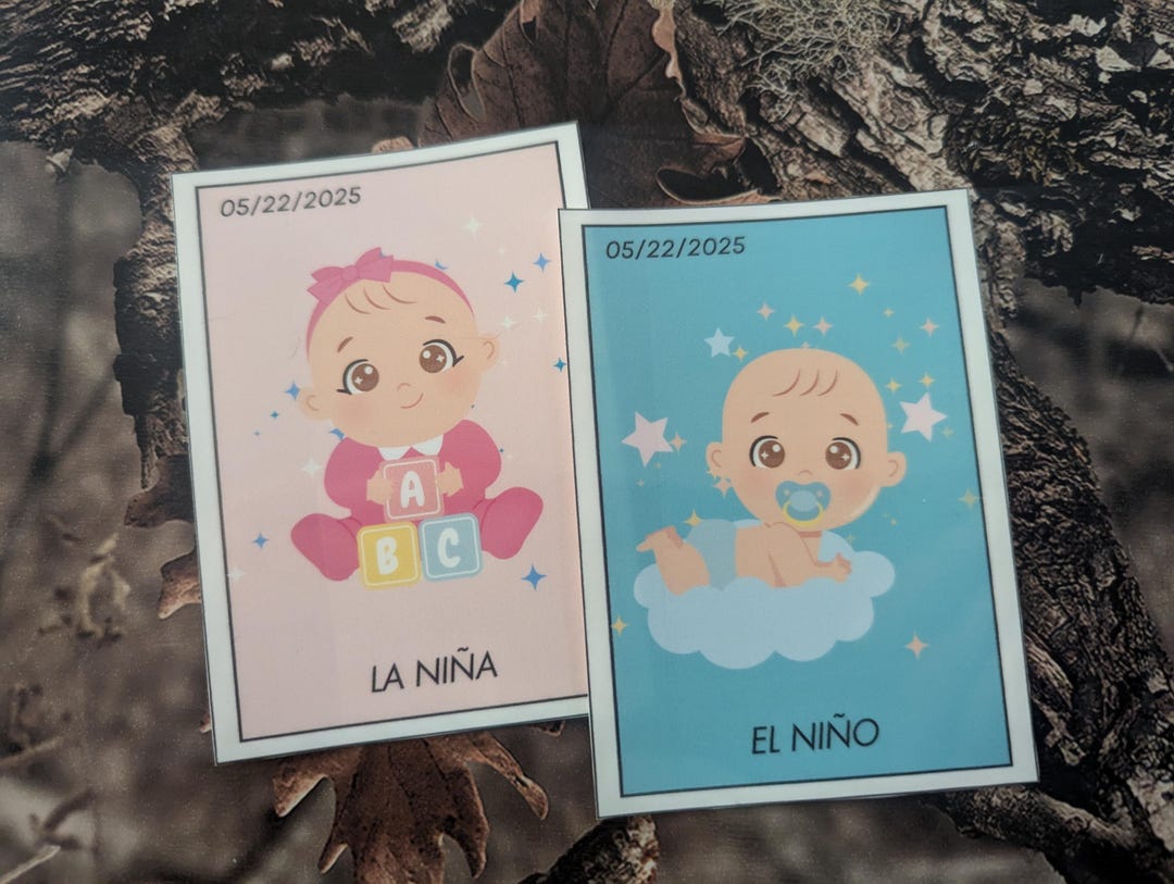 10 Custom Baby Shower Loteria Card Stickers - Etsy