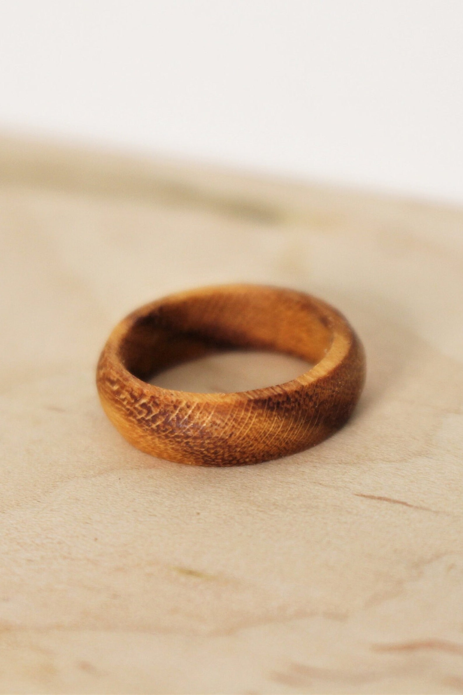 Rings Made From Solid Wood Rosewood Maple Walnut Bands | Etsy