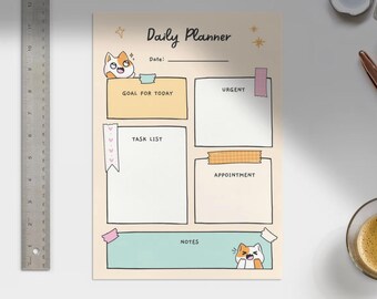 Cute Cats Daily Planner, 6x9, 11 Page Planner for Cat Lovers - Etsy