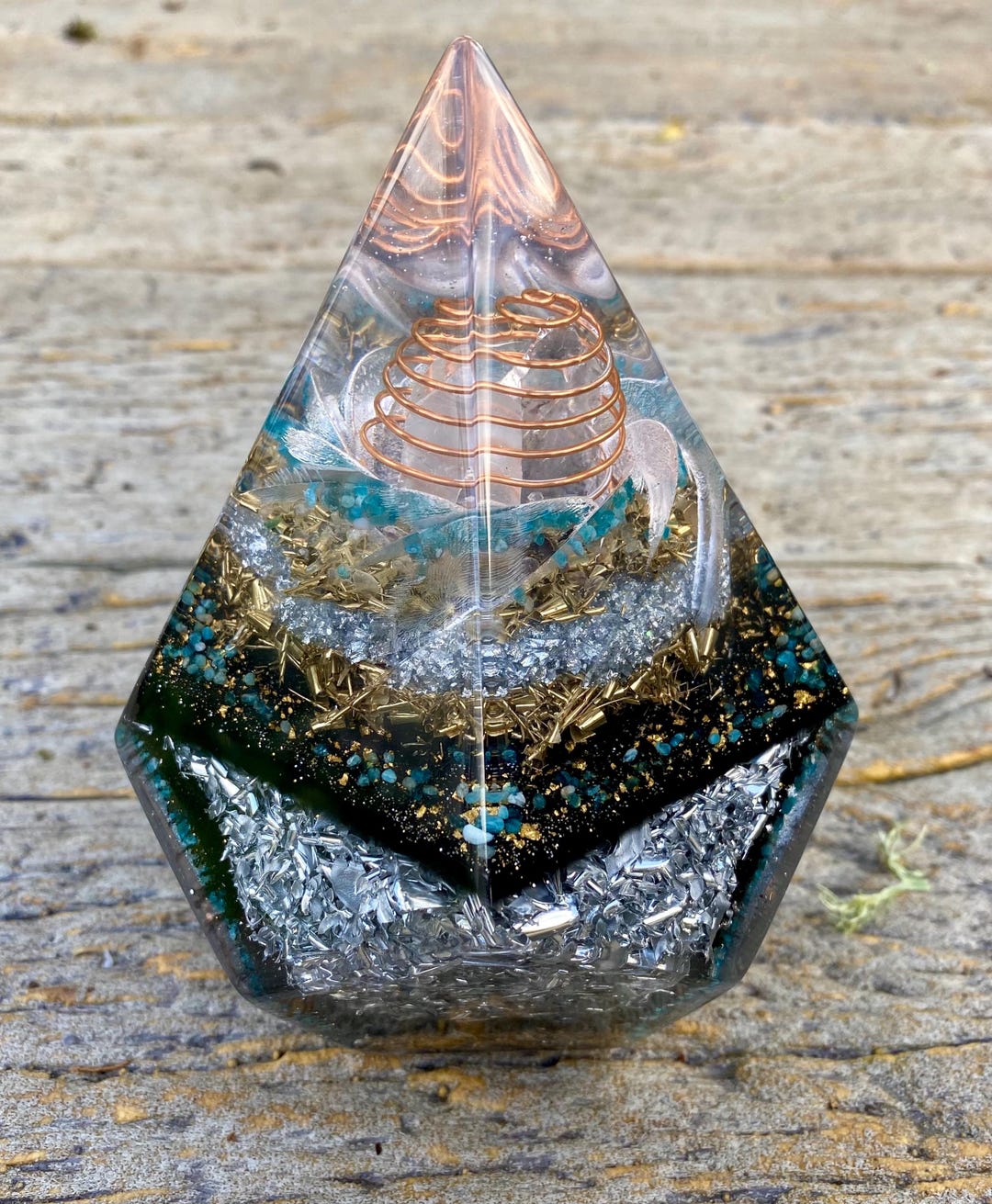 Dodecahedron Orgonite Pyramid - Sacred Geometry Shape. Elite Shungite ...