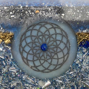 XL Pyramid-lapis-torus Symbol-orgone Energy Generator-24k Gold-copper ...