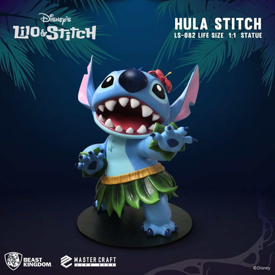 Disney Lilo & Stitch Life Size Statue Hula Stitch - Etsy