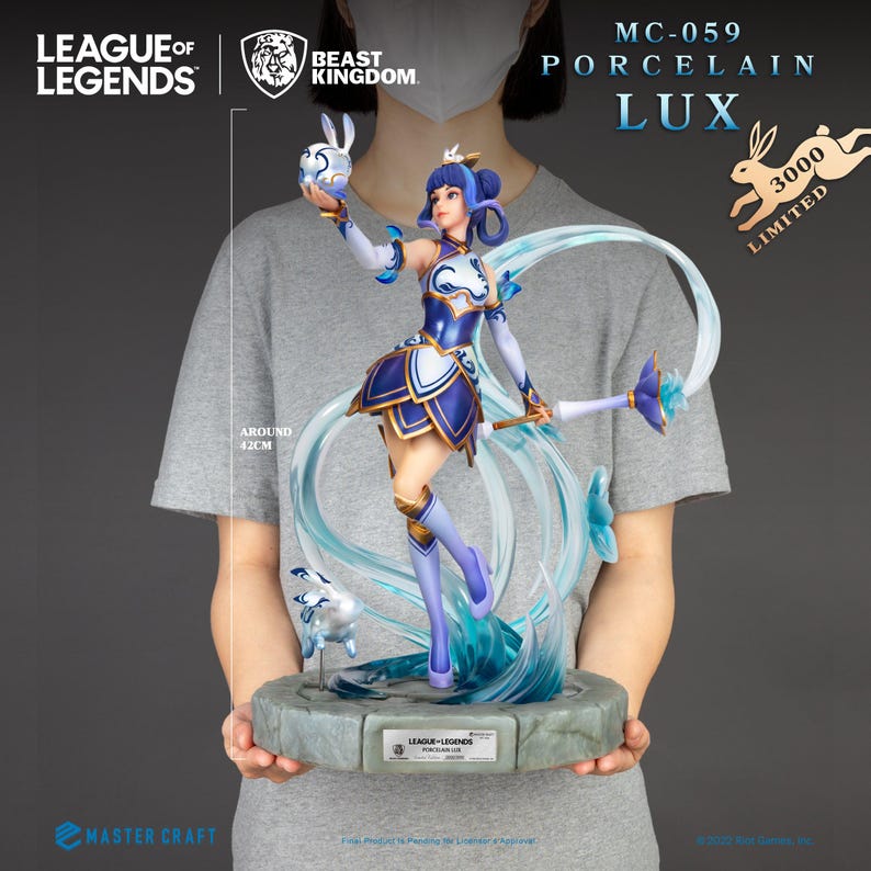League of Legends Porcelain Lux Master Craft Table Top Statue - Etsy