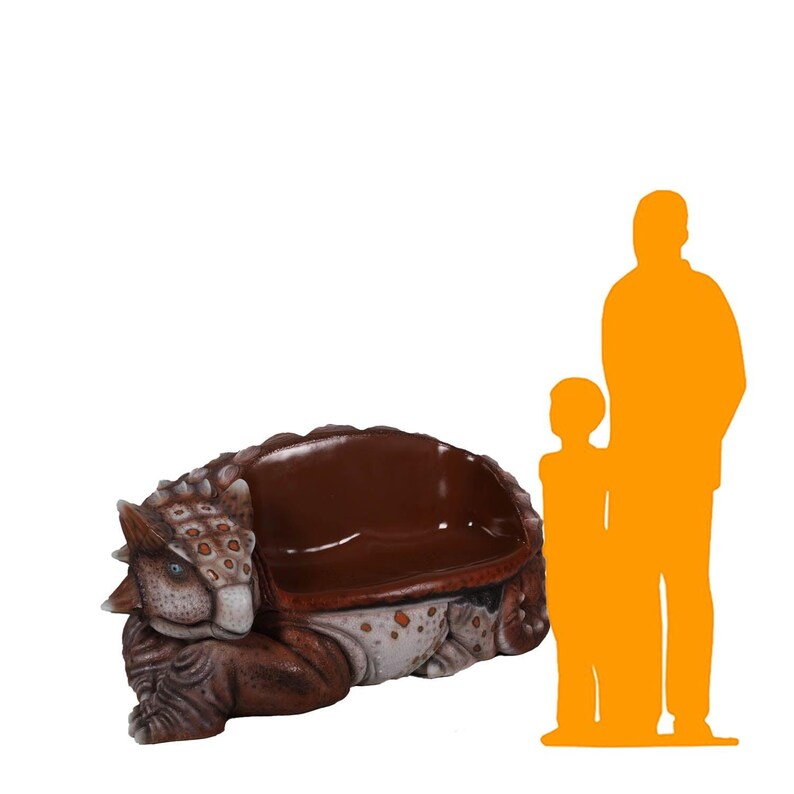 Minim Ankylosaur Dinosaur Bench Life Size Statue - Etsy