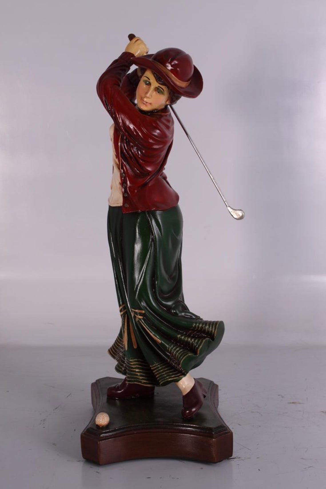 Golfer Lady Small Statue - Etsy