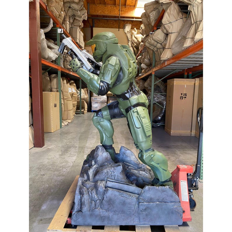 Rare Halo Master Chief Life Size Statue - Etsy