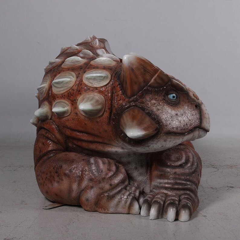 Minim Ankylosaur Dinosaur Bench Life Size Statue - Etsy