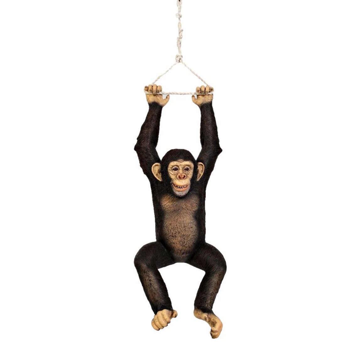 Monkey Chimpanzee Hanging on Rope Life Size Statue - Etsy