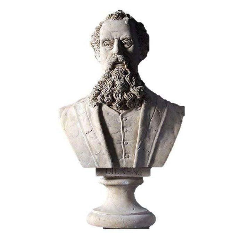 Charles Dickens Stone Bust Life Size Statue - Etsy