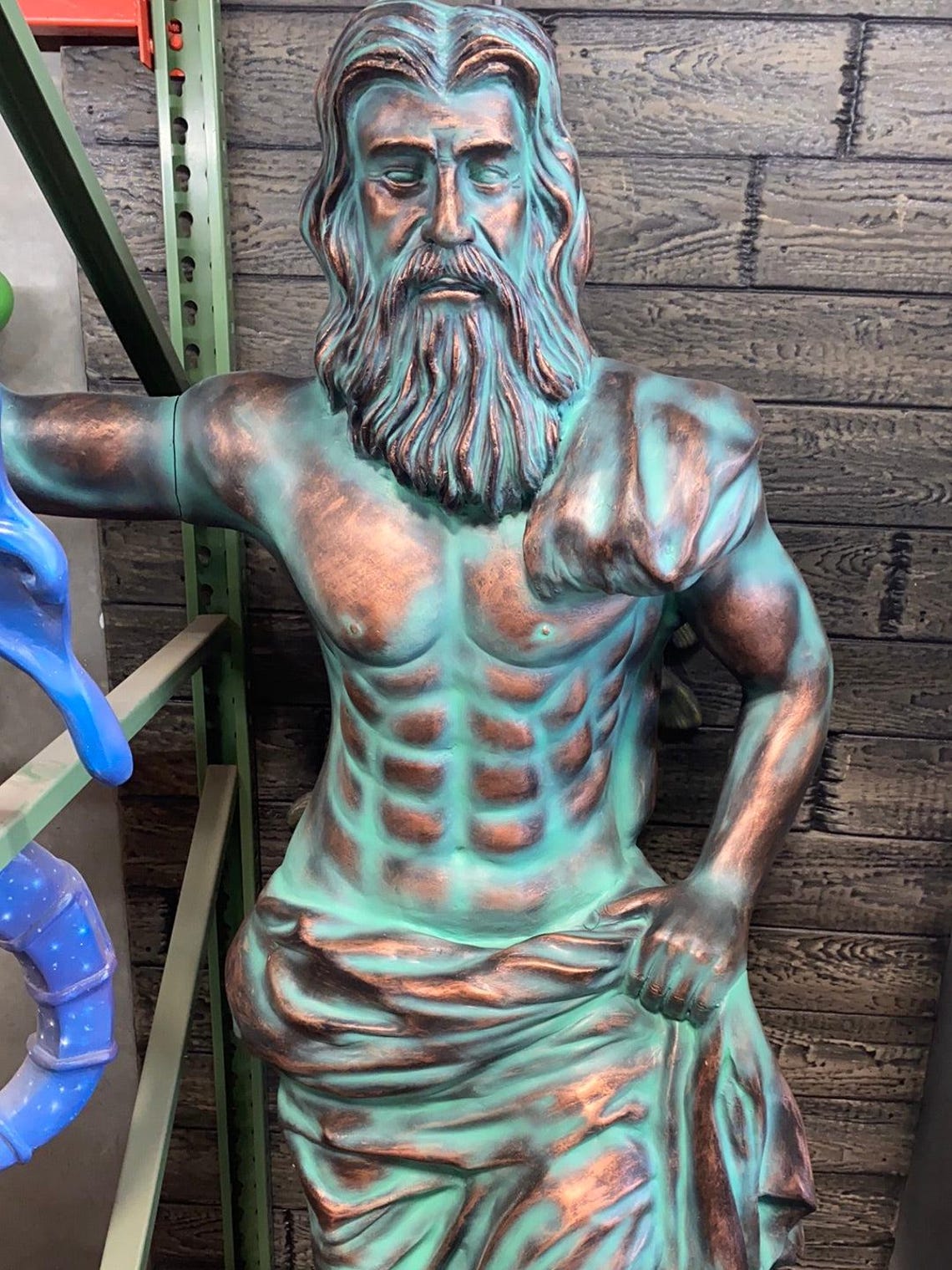 Mermaid Poseidon Life Size Statue - Etsy