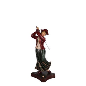 Golfer Lady Small Statue - Etsy