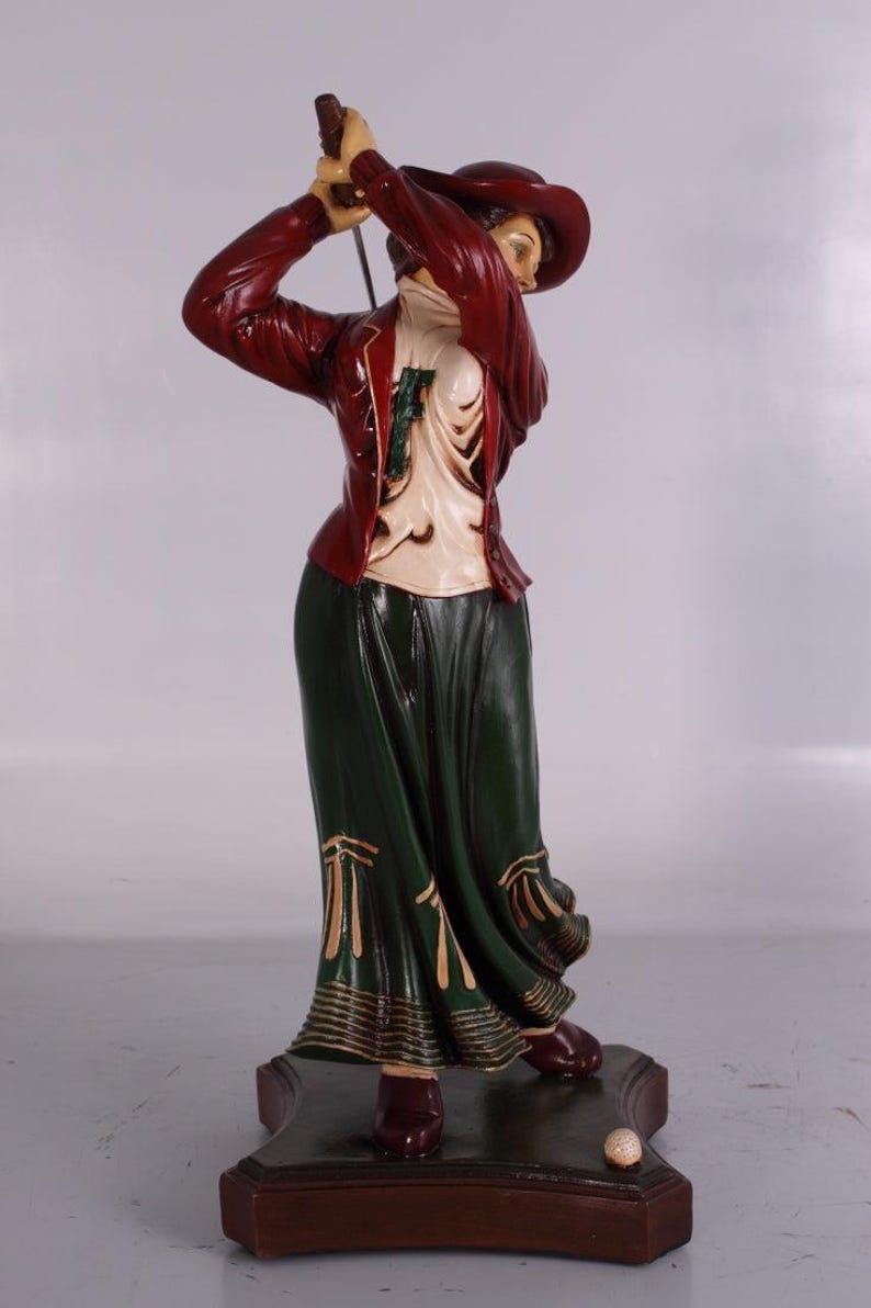 Golfer Lady Small Statue - Etsy