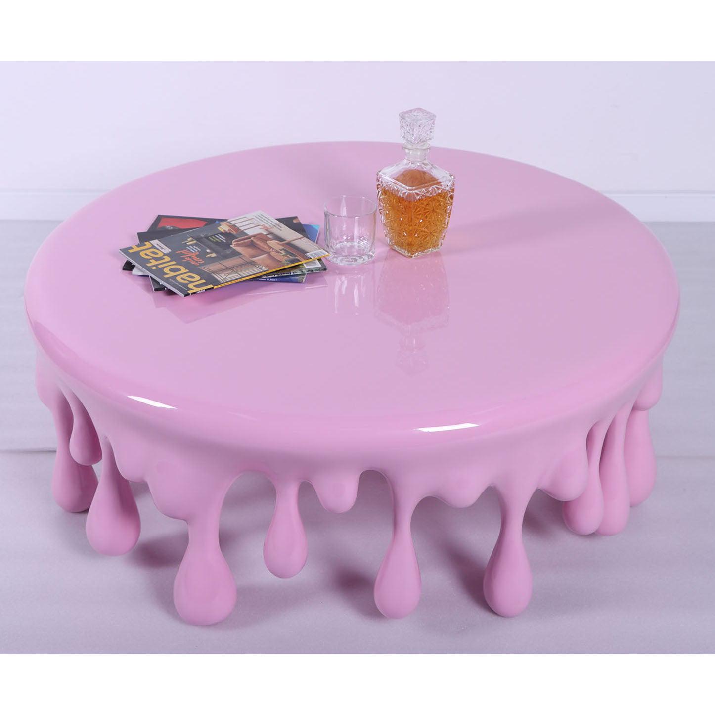 Pink Melting Table Dripping Statue - Etsy