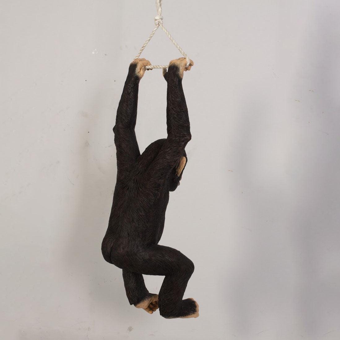Monkey Chimpanzee Hanging on Rope Life Size Statue - Etsy