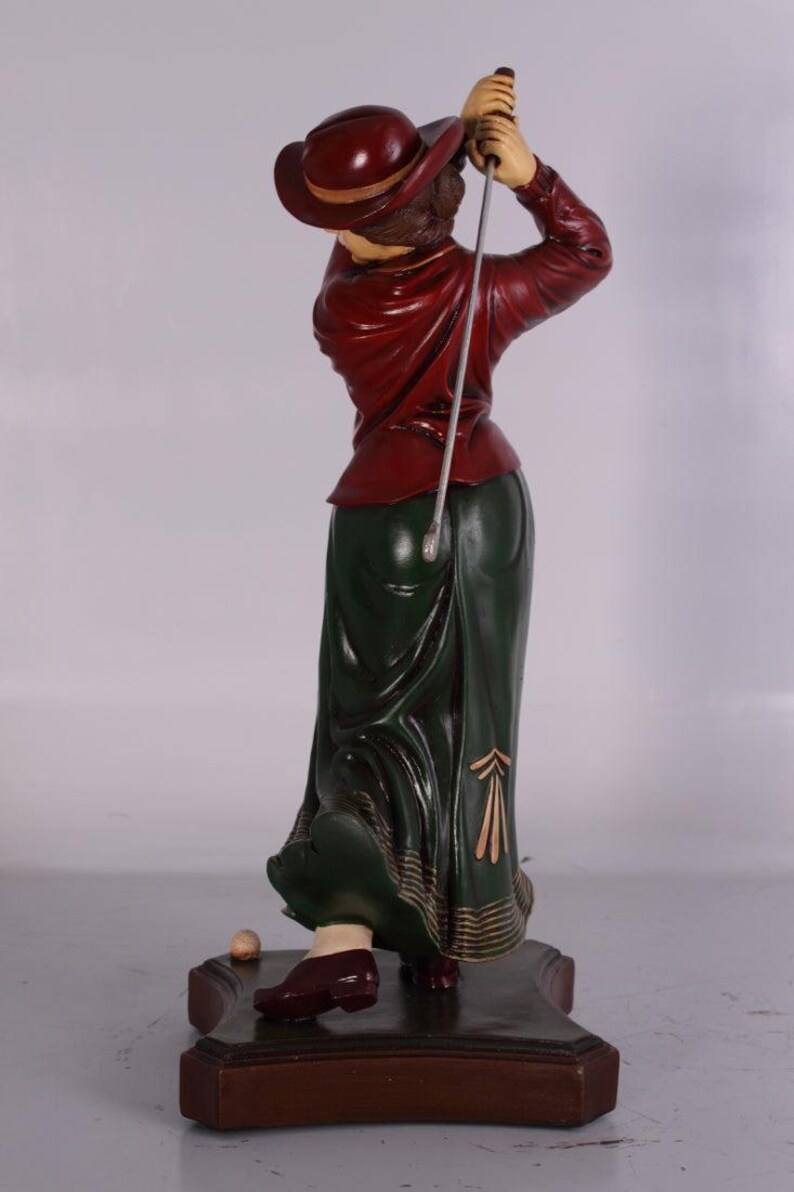 Golfer Lady Small Statue - Etsy