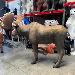 North American Moose Life Size Statue - Etsy