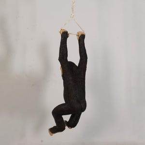 Monkey Chimpanzee Hanging on Rope Life Size Statue - Etsy