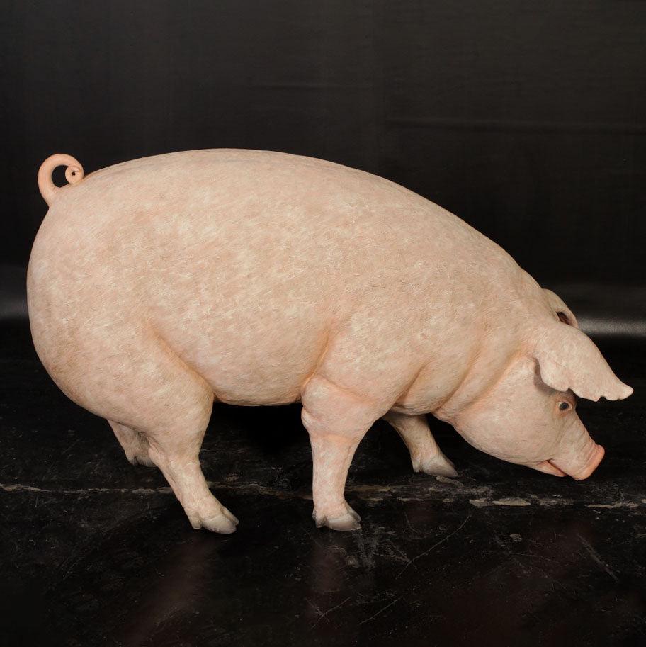 Fat Pig Standing Life Size Statue - Etsy
