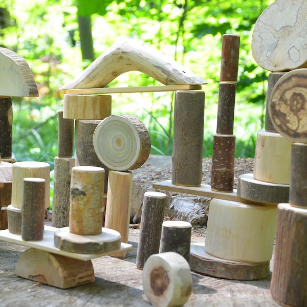 Wooden Tree Branch Blocks - Etsy