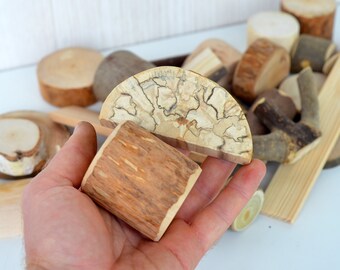 Natural Wooden Kids Toy 75 Tree Building Blocks Unisex Wood - Etsy