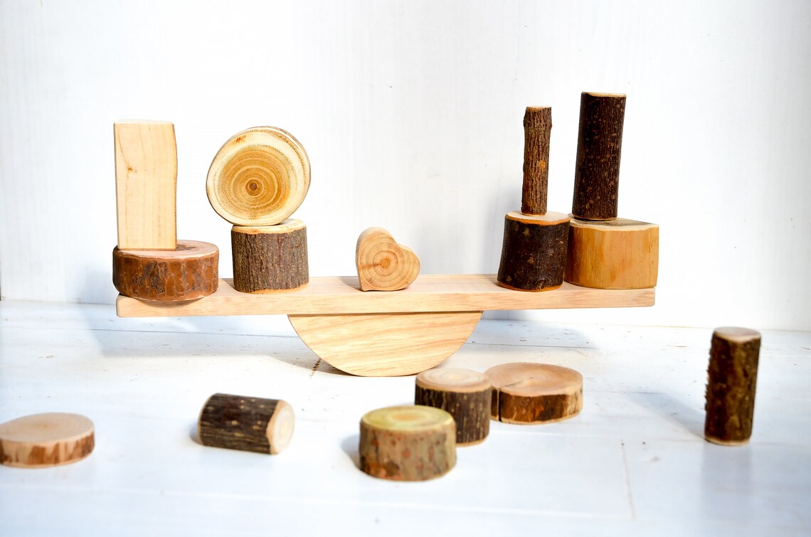 Wooden Balance Toy Wood Balancing Toy Set of Learning Toys - Etsy
