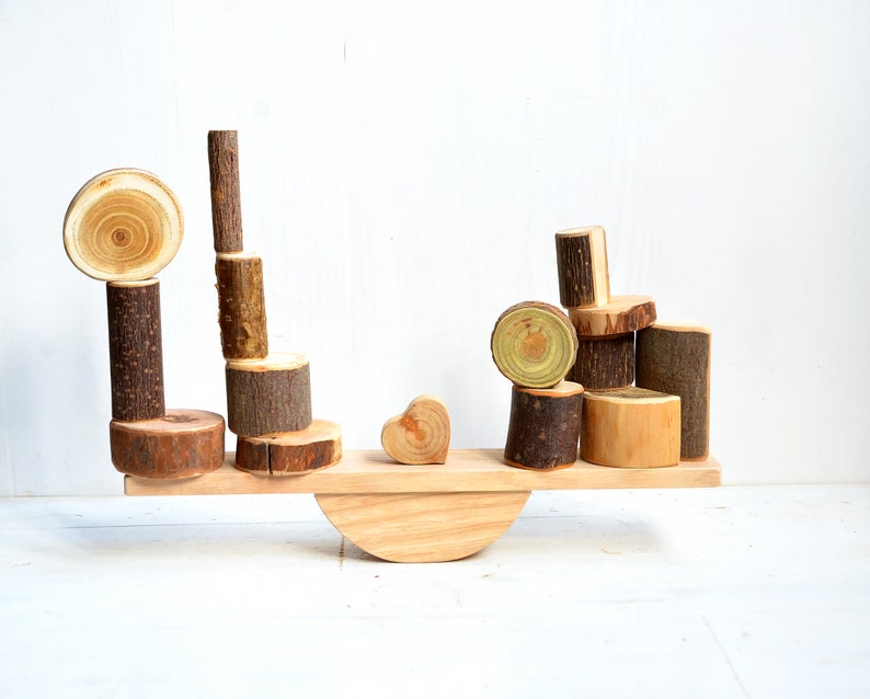 Wooden Balance Toy Wood Balancing Toy Set of Learning Toys - Etsy