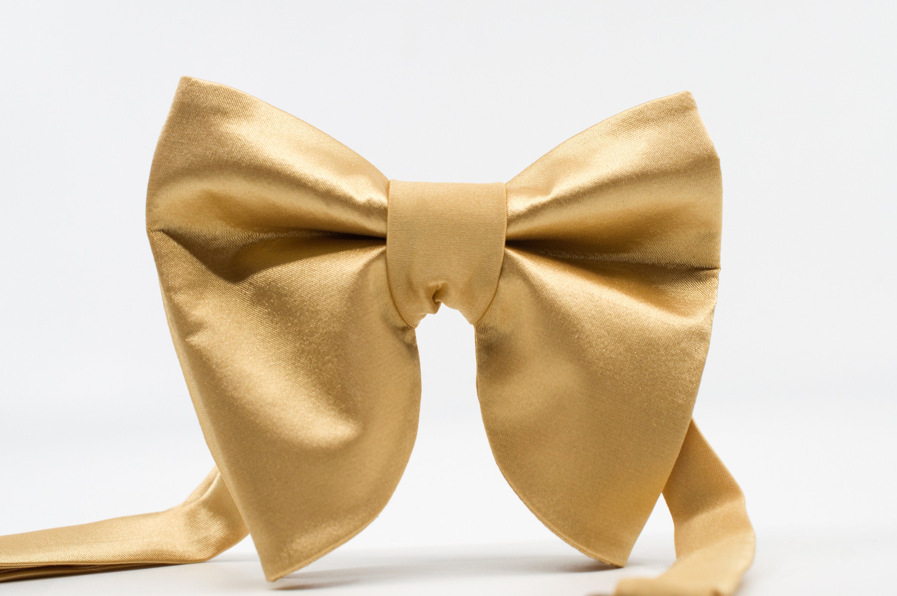Formal Bow ties Luxury bowtie in Gold silk Groom Bow Tie in | Etsy