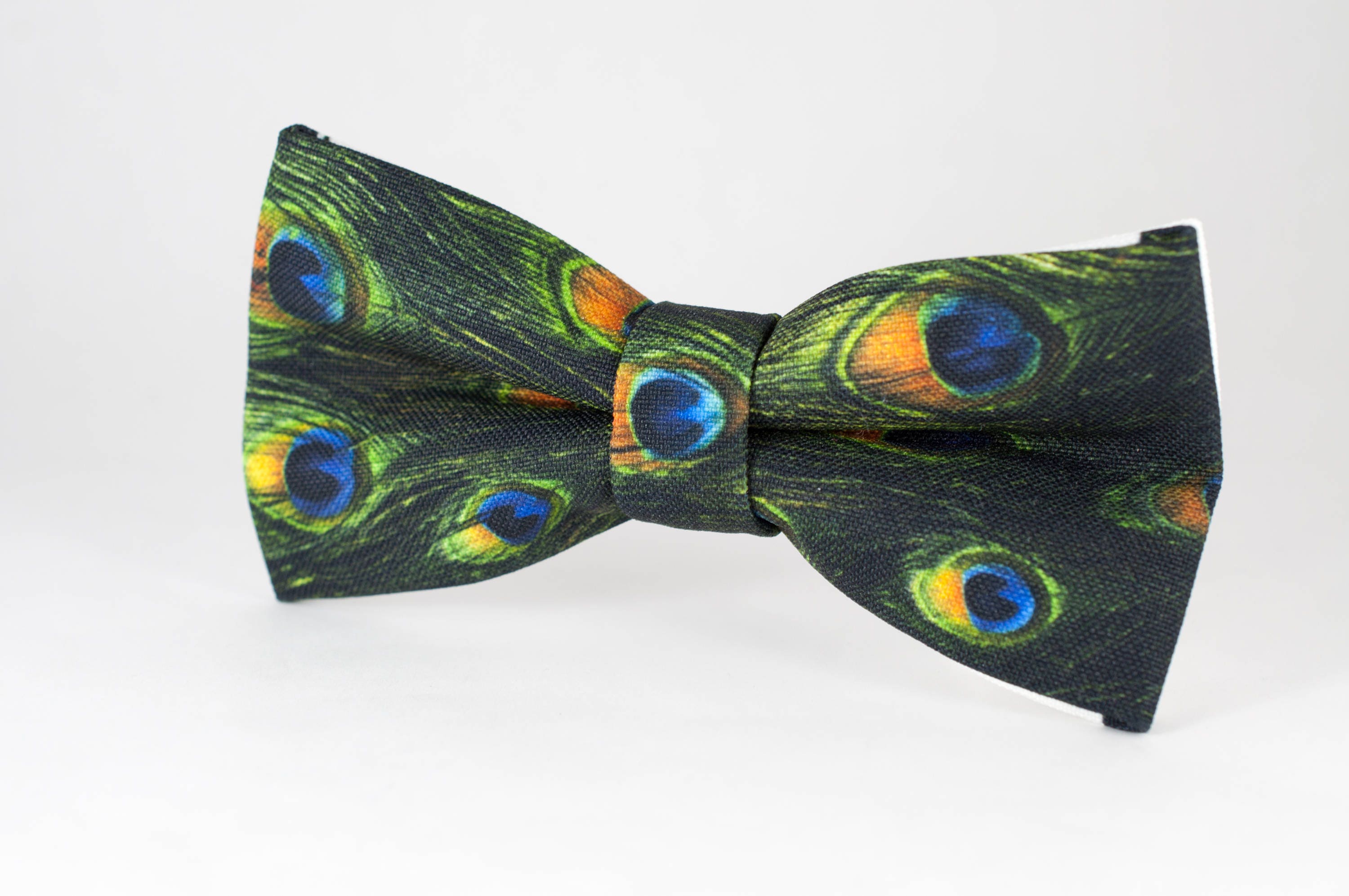 Peacock Wedding Bow Tie For Men Peacock Party Favor Etsy