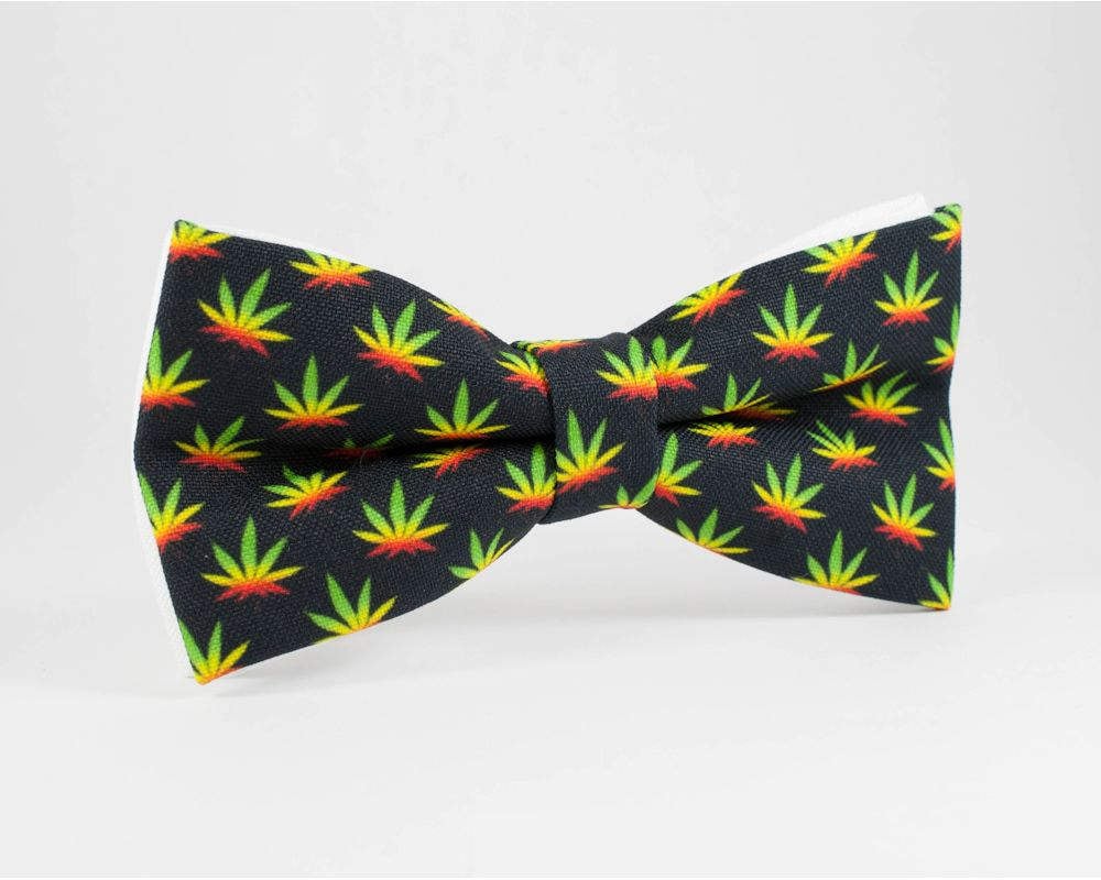 Weed Bow Tie Bud Leaves Marijuana Bow Ties - Etsy
