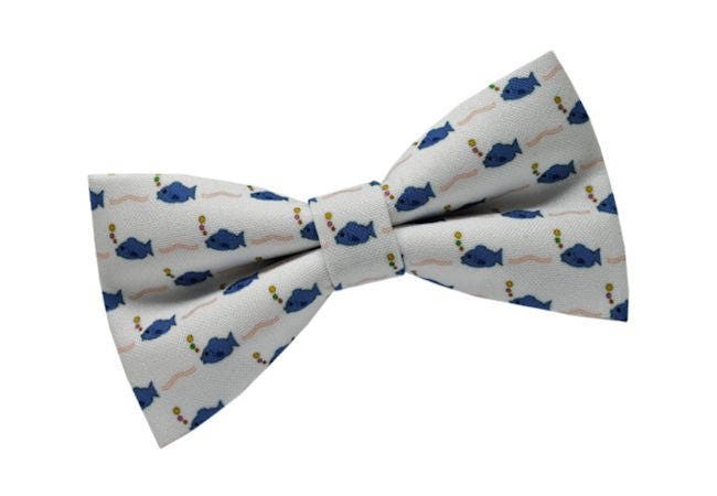 Fish Bow Tie: Handmade Aquatic Bowtie, Fisherman Gift - Etsy