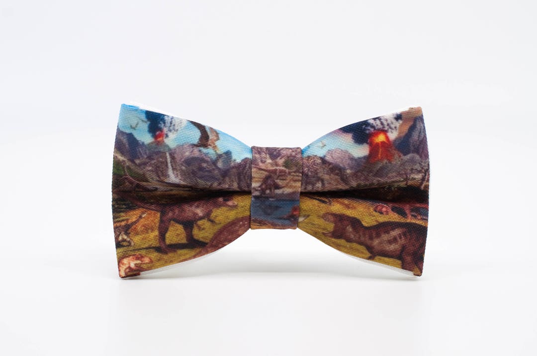 Dinosaur Bow Tie: Volcano Party Favor Bowtie - Etsy
