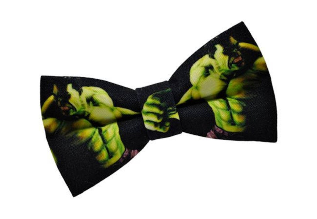 Hulk Bowtie, Green Bow Tie, Bow Ties With Heroes - Etsy