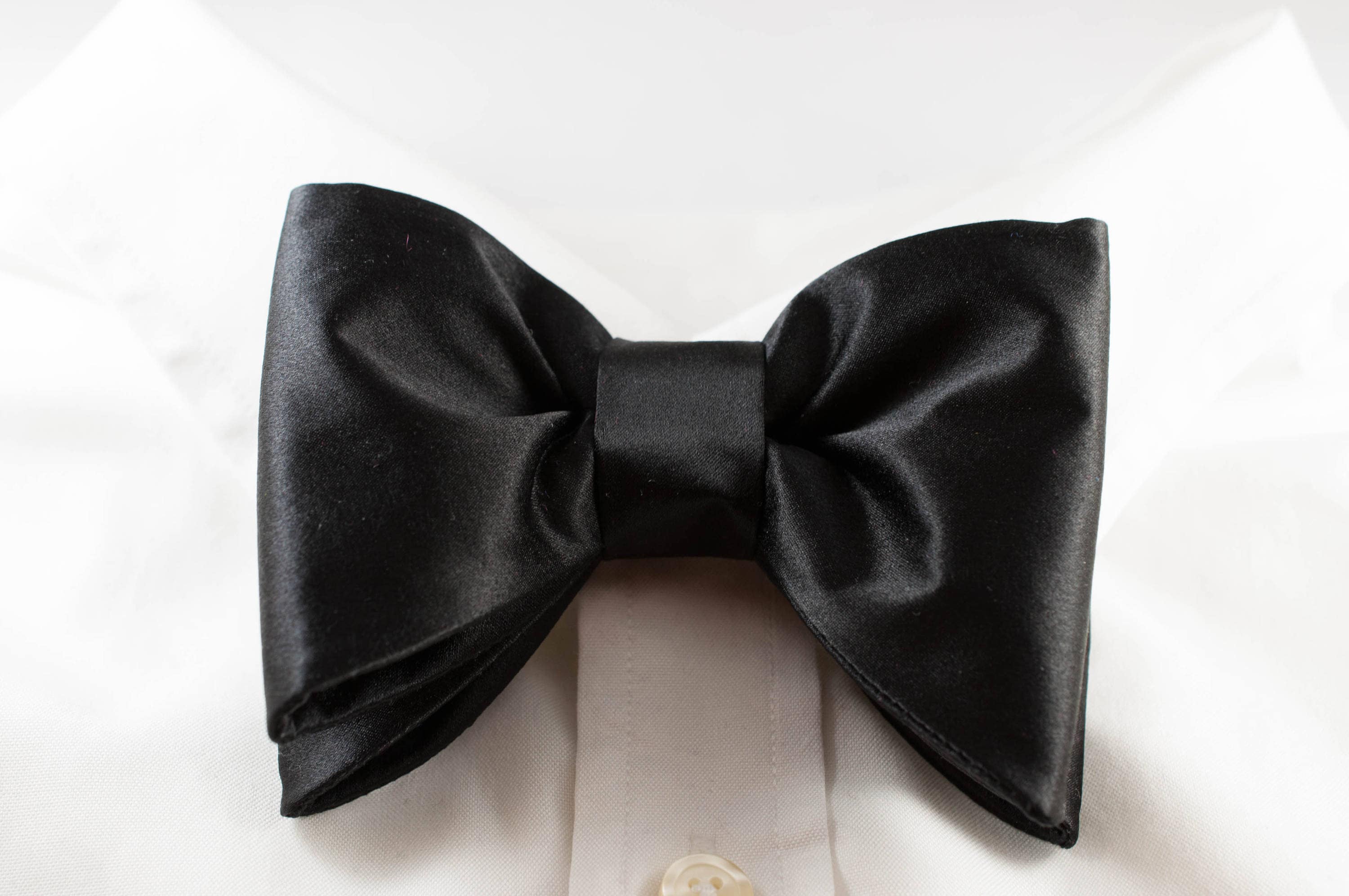 Black Tie Event Bow Tie Oversized Bow Tie Tom Ford Style - Etsy