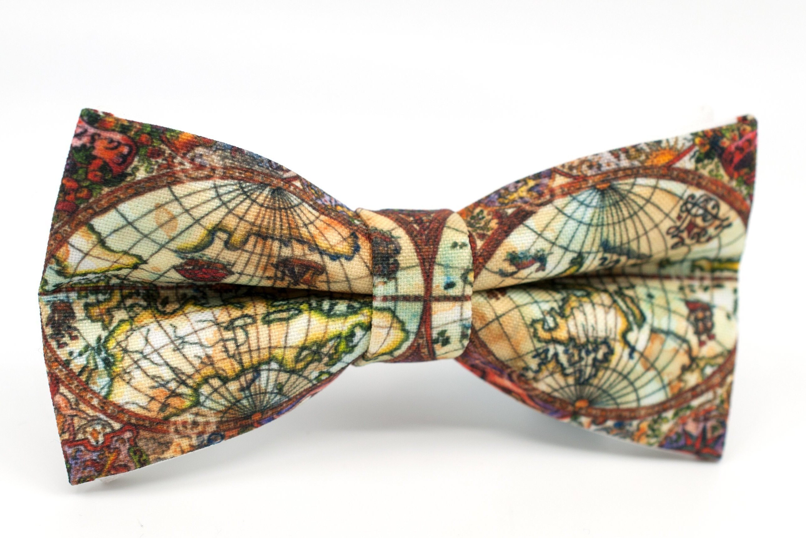 Map Bow Tie: Handmade Traveler Wedding Bowtie - Etsy