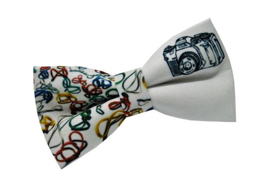Photographer Bow Tie: Handmade Camera Design, Photo Lover Gift - Etsy
